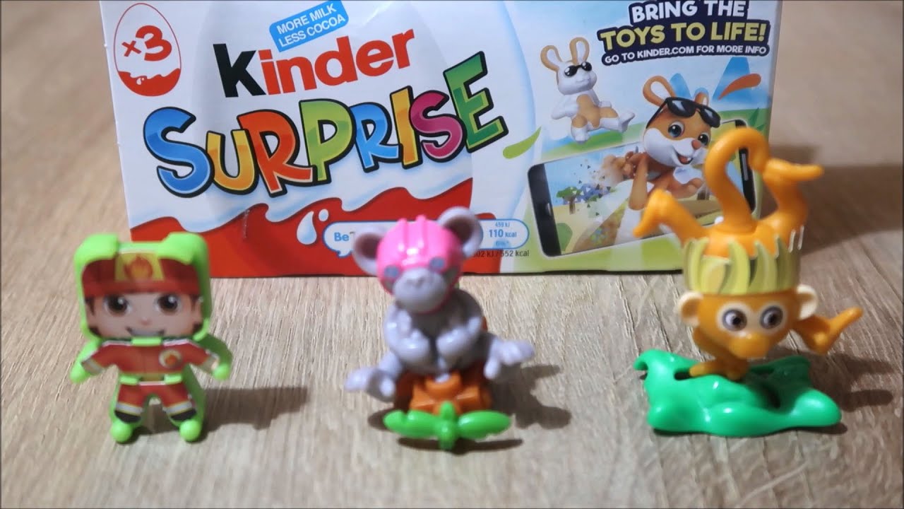 Kinder Surprise 3 pack Egg Opening, no music, asmr - YouTube