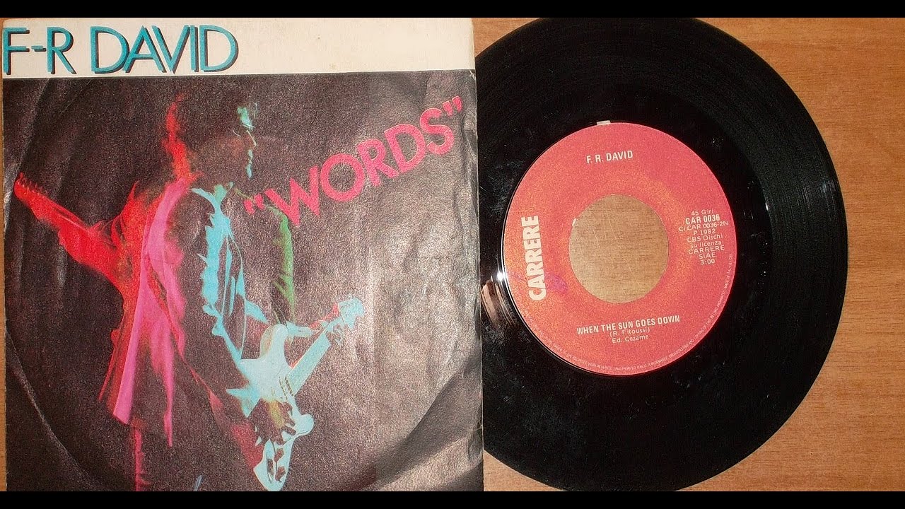 (F.R. David) Words - (1982) R. Fitoussi - YouTube
