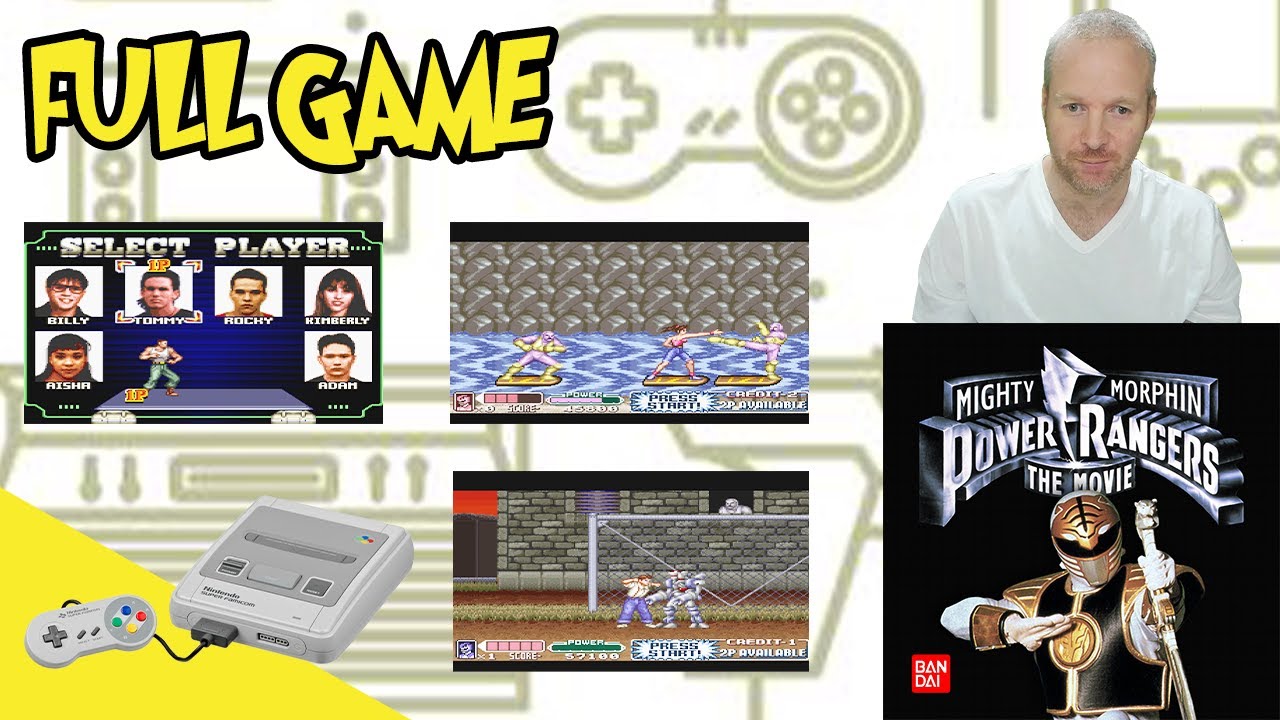 Mighty Morphin Power Rangers The Movie - Super Nintendo Gameplay With ...