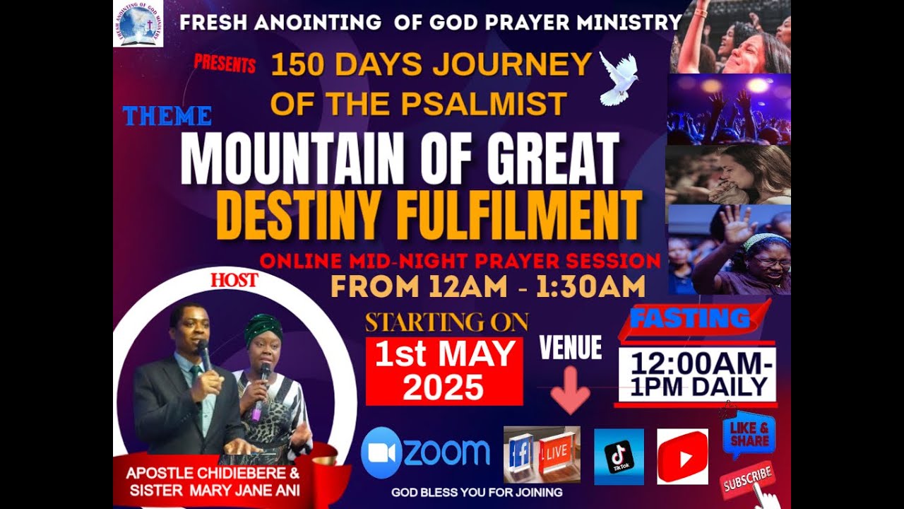 150 DAYS JOURNEY OF THE PSALMIST DAY 144 WITH FRESH ANOINTING OF GOD ...