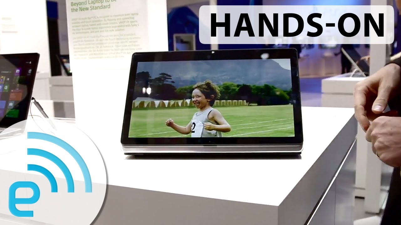 Sony VAIO Fit Multi-Flip PC hands-on | Engadget at IFA 2013 - YouTube