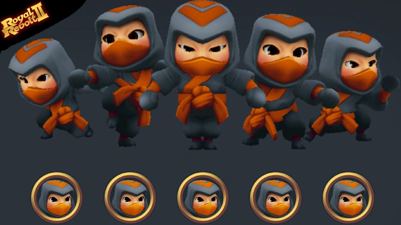 ROYAL REVOLT 2 - 5 MAX PYRO NINJAS GAMEPLAY - YouTube