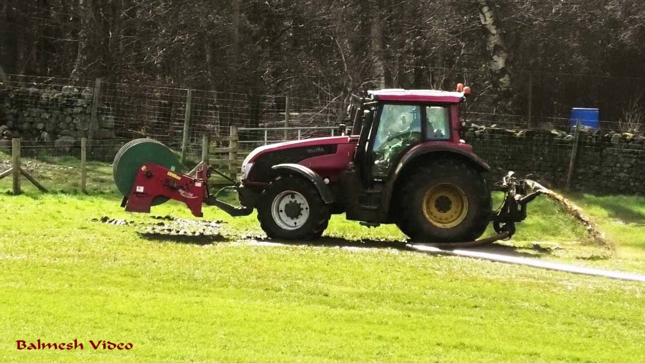 Pumping the Muck - Rolling Up and Laying Out. - YouTube