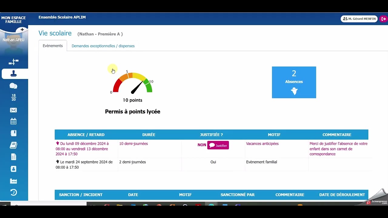 Tuto : Faire une demande exceptionnelle d'absence sur EcoleDirecte - YouTube