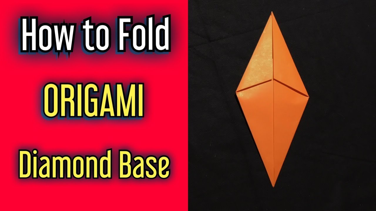 Origami Diamond Base | Basic Origami Tutorial | Easy Beginners How To ...