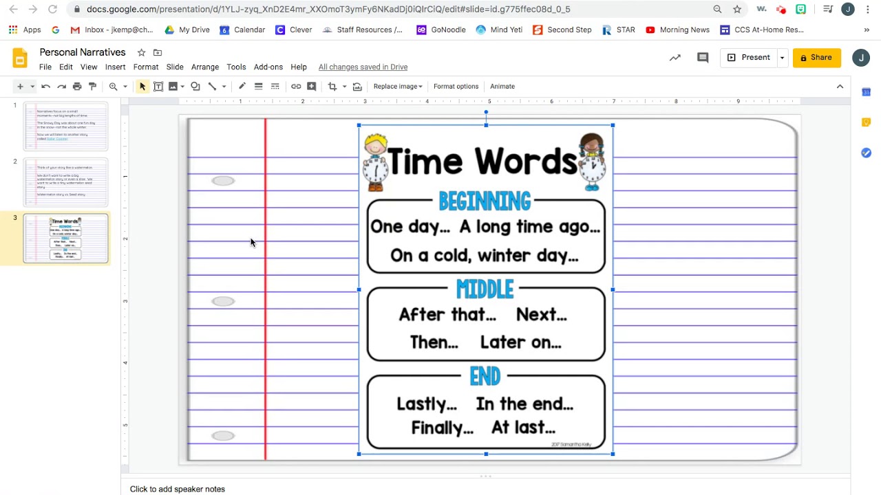 Retell beginning, middle, end - YouTube