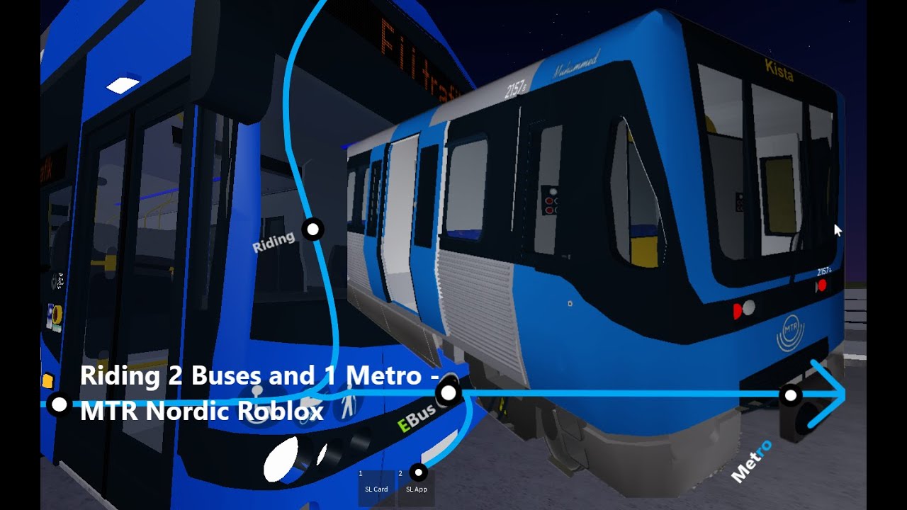 2 Buses and 1 Metro - MTR Nordic Roblox - YouTube