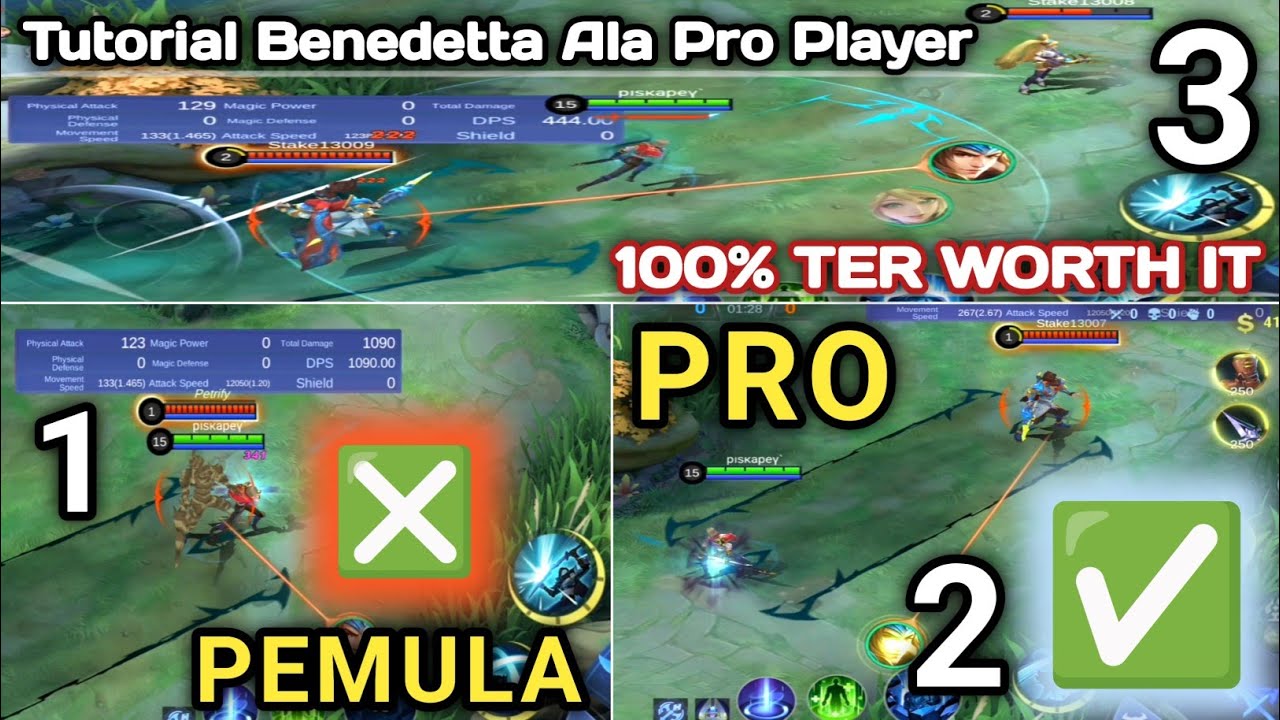 TUTORIAL TIPS TRIK SKILL ULTIMATE BENEDETTA COMBO STUN TER WORTH IT ...