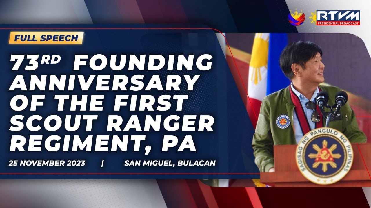 73rd Founding Anniversary of the First Scout Ranger Regiment ...