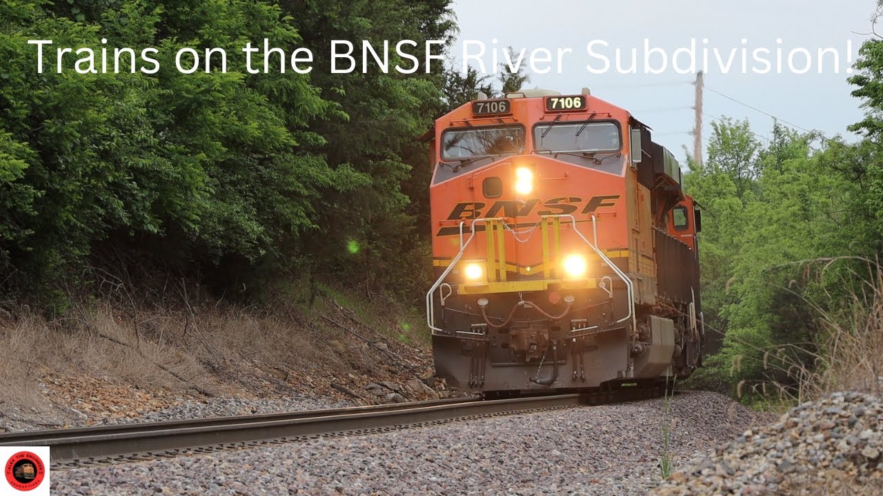 Late Spring and Early Summer on the BNSF River Subdivision Part 2 - YouTube