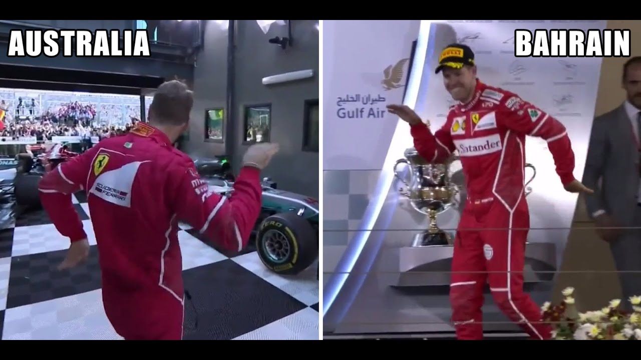 F1 2017 Russian GP - Sebastian Vettel on his "Walk like an Egyptian ...