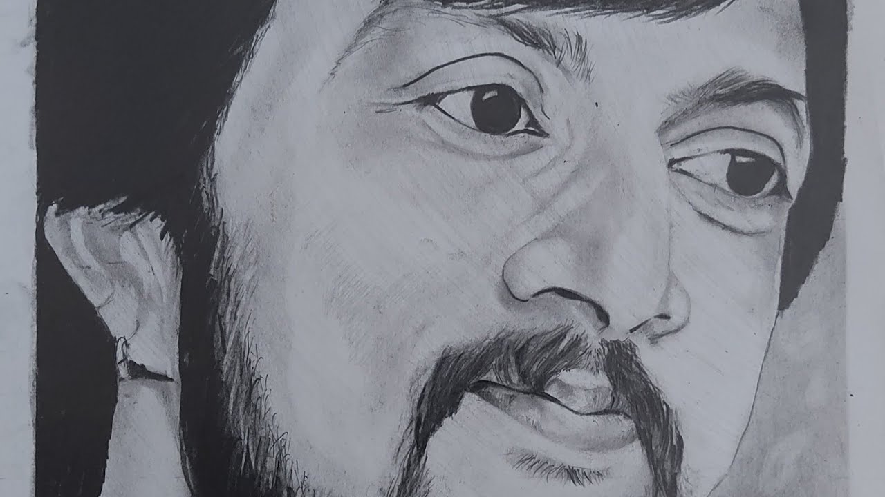 Drawing kiccha sudeep #kicchasudeep - YouTube