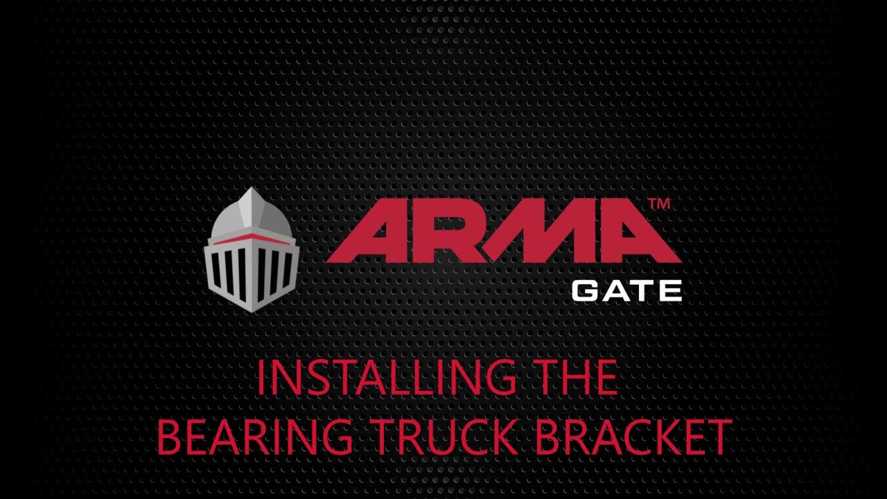 3 - ARMA GATE - Installing the Bearing Truck Brackets - YouTube