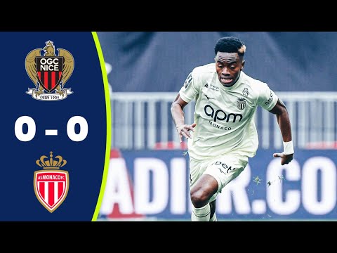 Nice vs AS Monaco 0-0 Résumé | Ligue 1 Highlights | Simon Adingra Debut 