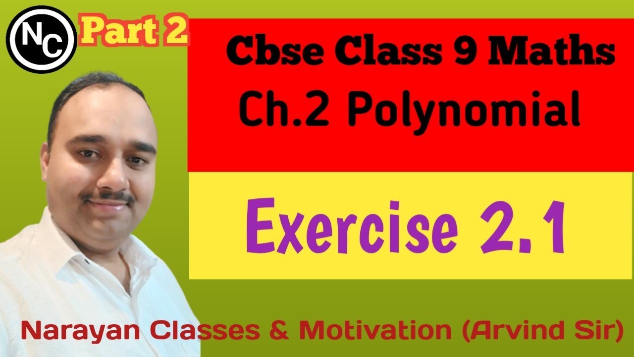 Cbse reduced syllabus ncert maths class9 ch 2 polynomial exercise 2.1part 2 - YouTube