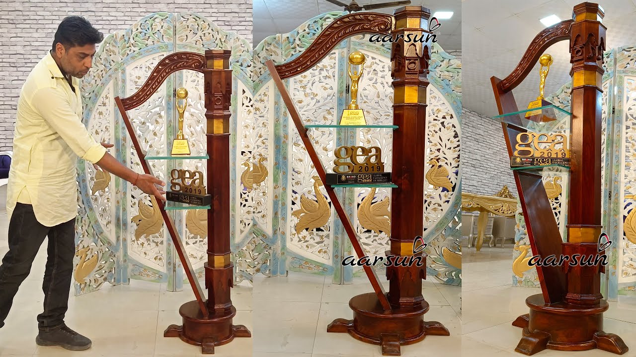 Unique home decor products , Harp design shelf For Music Lovers ...