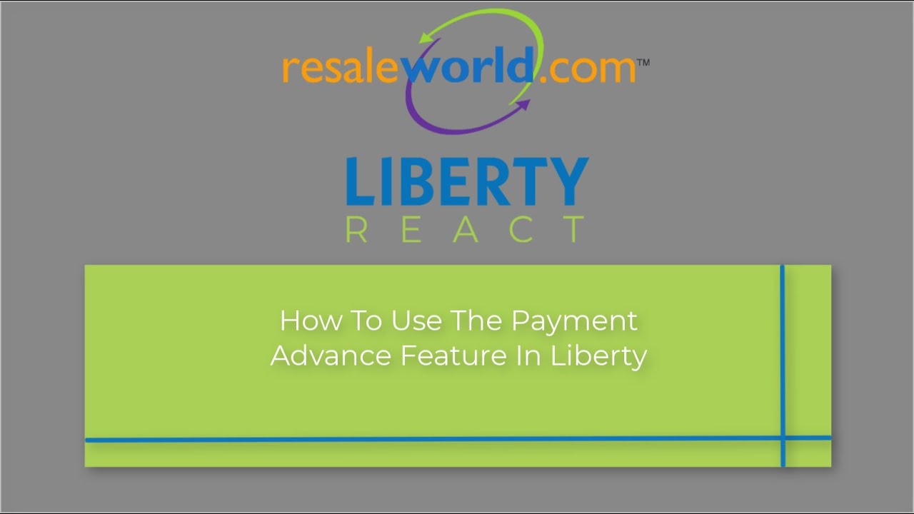 How To Use The Pay Advance Feature In Liberty - YouTube