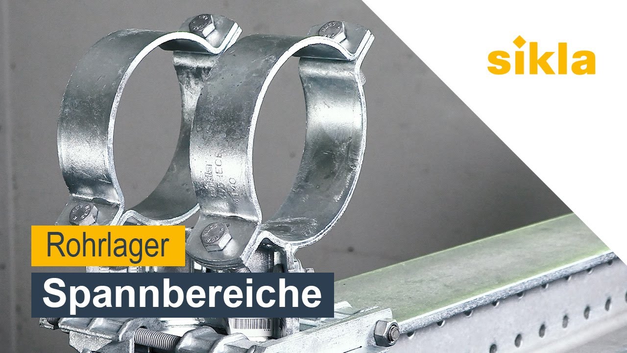 Sikla | Rohrlager - Spannbereiche - YouTube