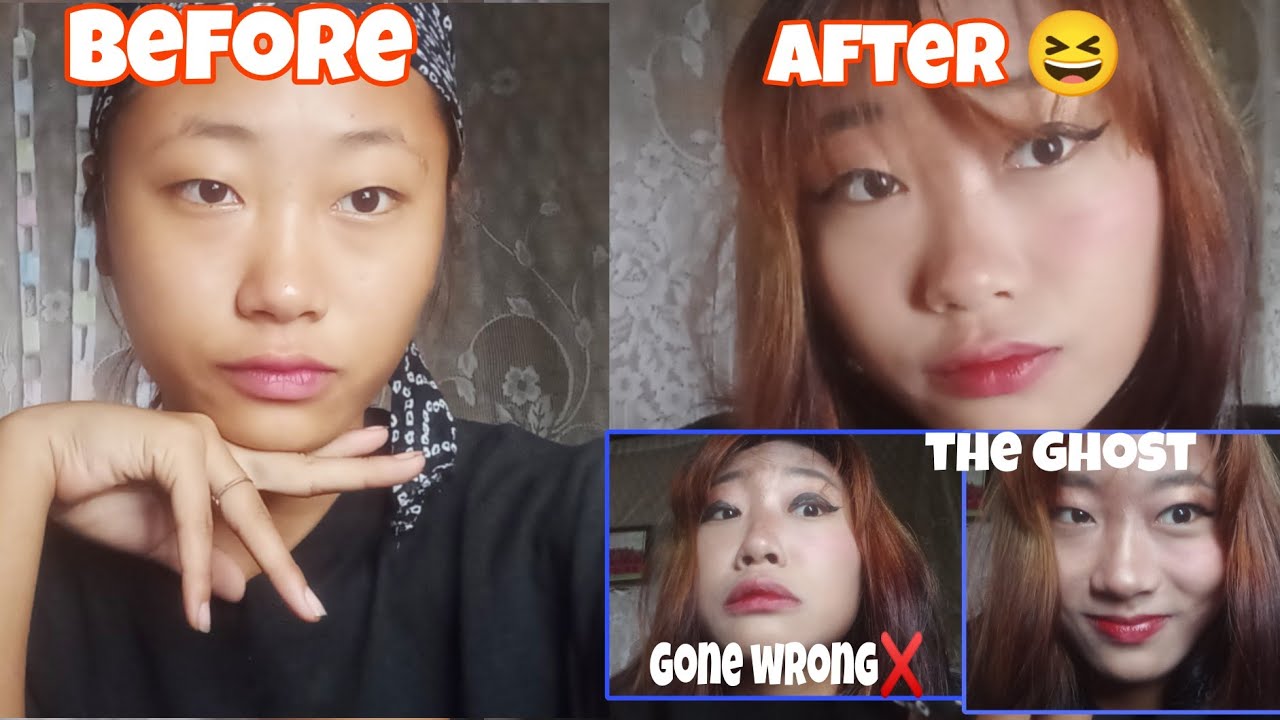 The moment i became ghost after make up 😆🥺😰random vlog at home, ghost ...