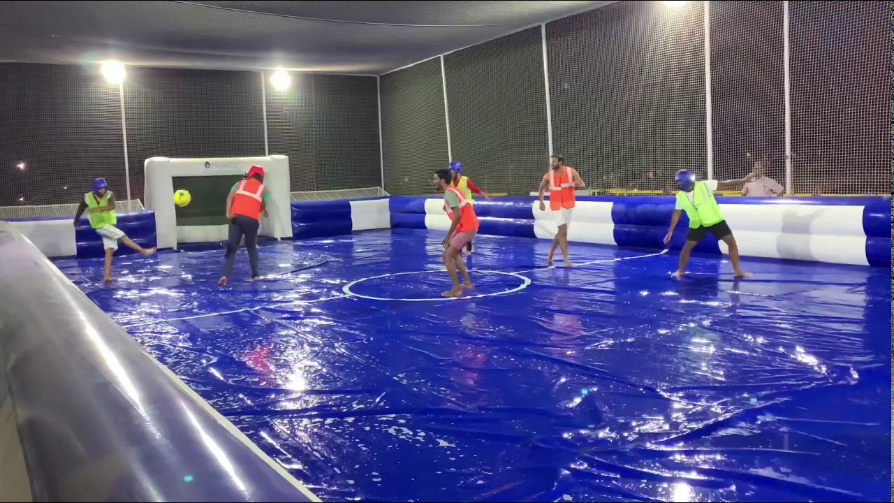 Soapy football pavilion Hosur - YouTube
