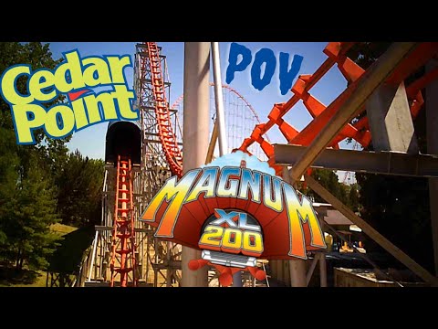 Magnum XL-200 Hyper Coaster On-Ride Front Row POV Cedar Point Sandusky ...