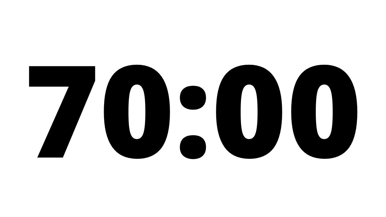 70 Minute Timer with Relaxing Music | 1 Hour 10 Minute Timer - YouTube