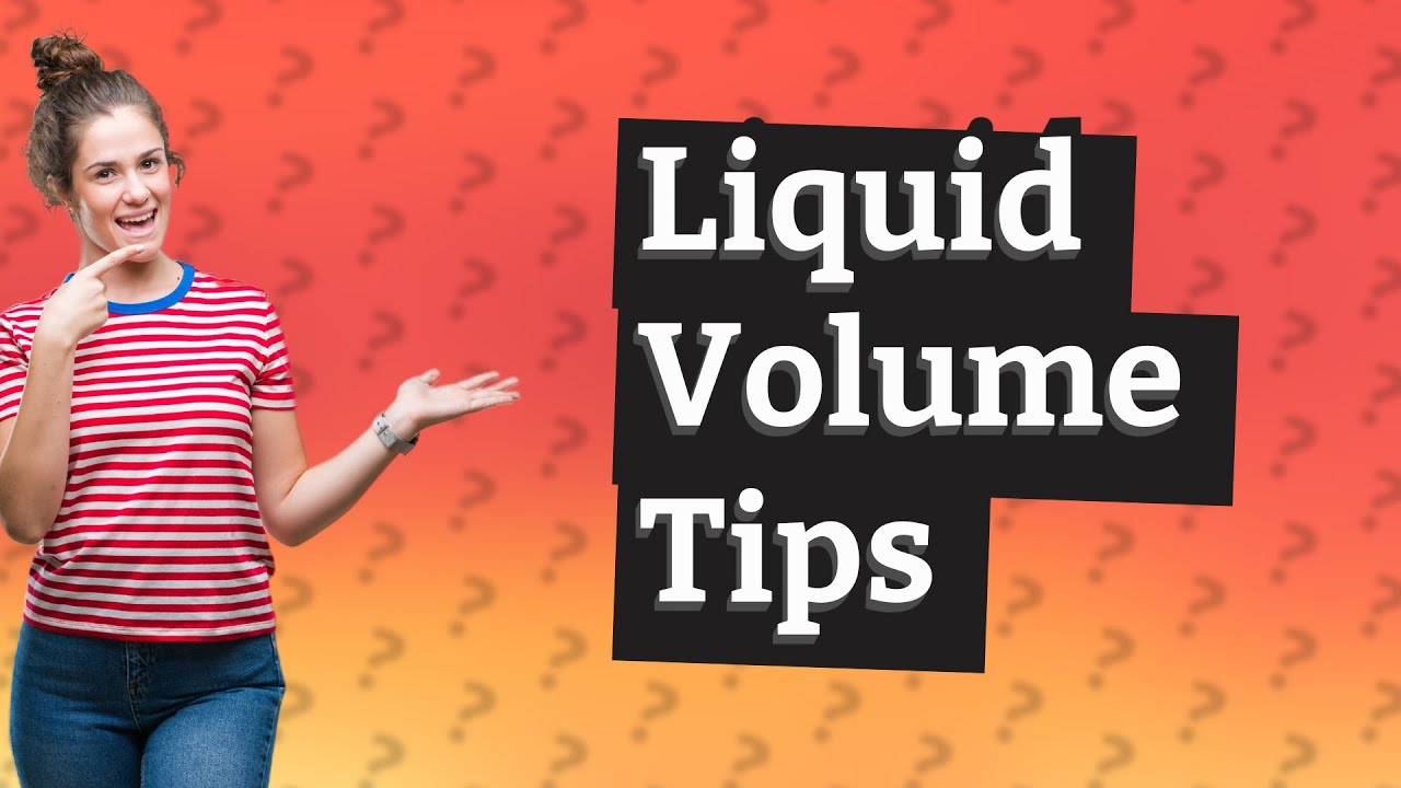 How to calculate the liquid volume of a container? - YouTube