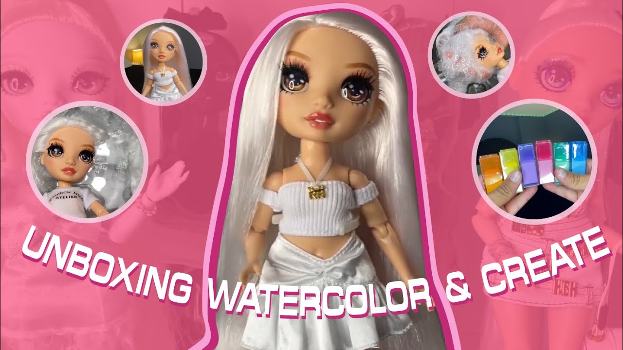 Todo sobre la Rainbow High 😳 WaterColor & Create: Unboxing y Cómo ...