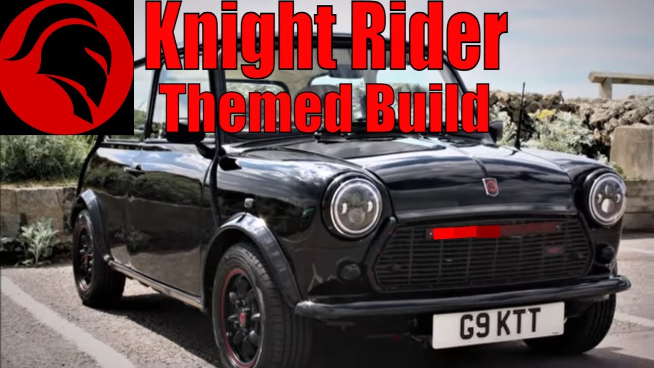 Knight Rider KITT Themed Classic Mini Unique One Off Build - YouTube