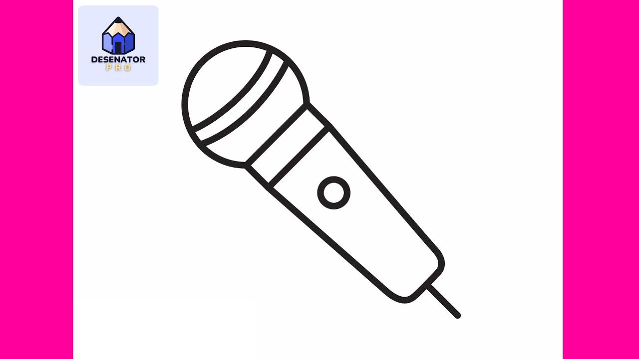 Cum Sa Desenezi Un MICROFON | Usor Pas cu Pas Tutorial pentru ...