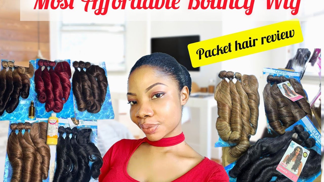 The MOST Affordable Packet hair For Bouncy Wig Review #packethair # ...