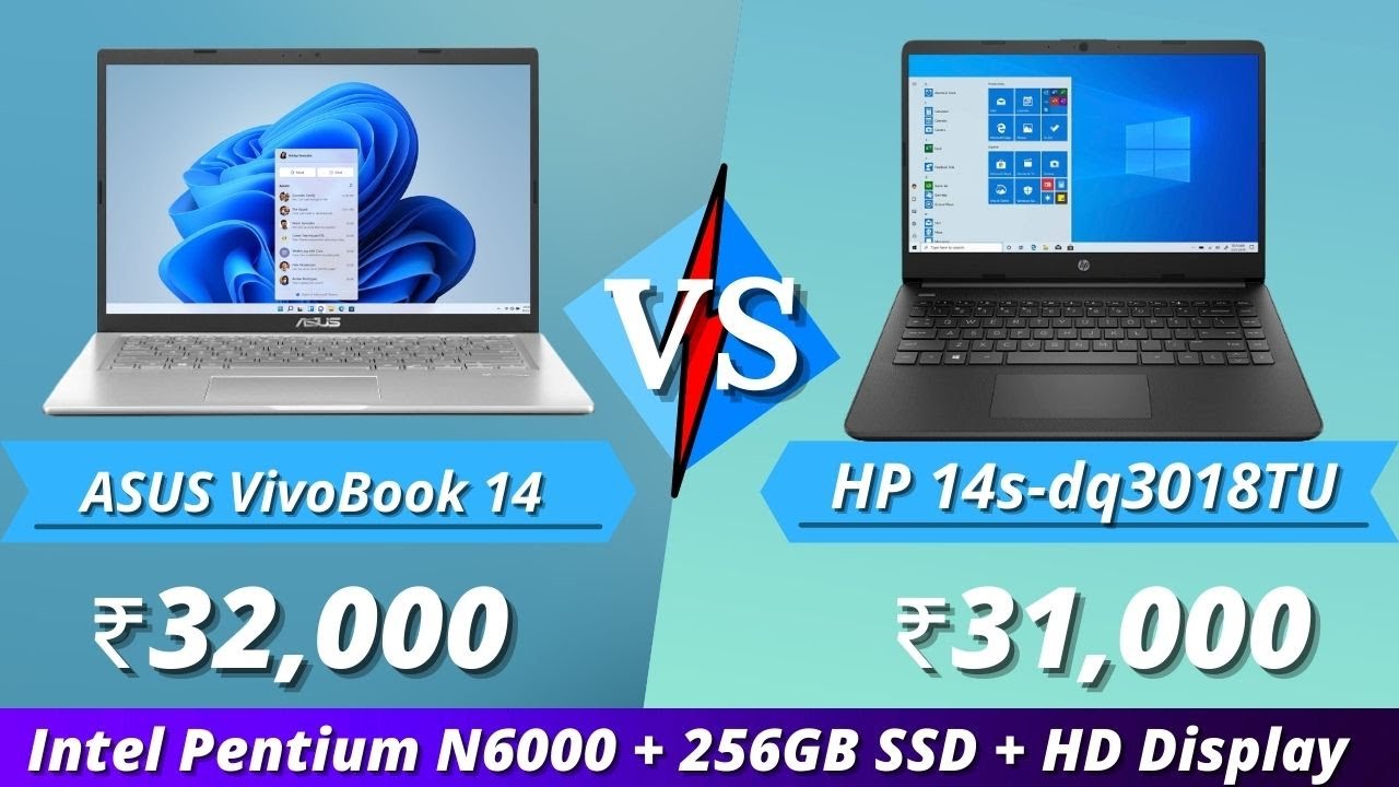ASUS VivoBook 14 X415KA-BV121WS VS HP 14s-dq3018TU Laptop Comparison ...