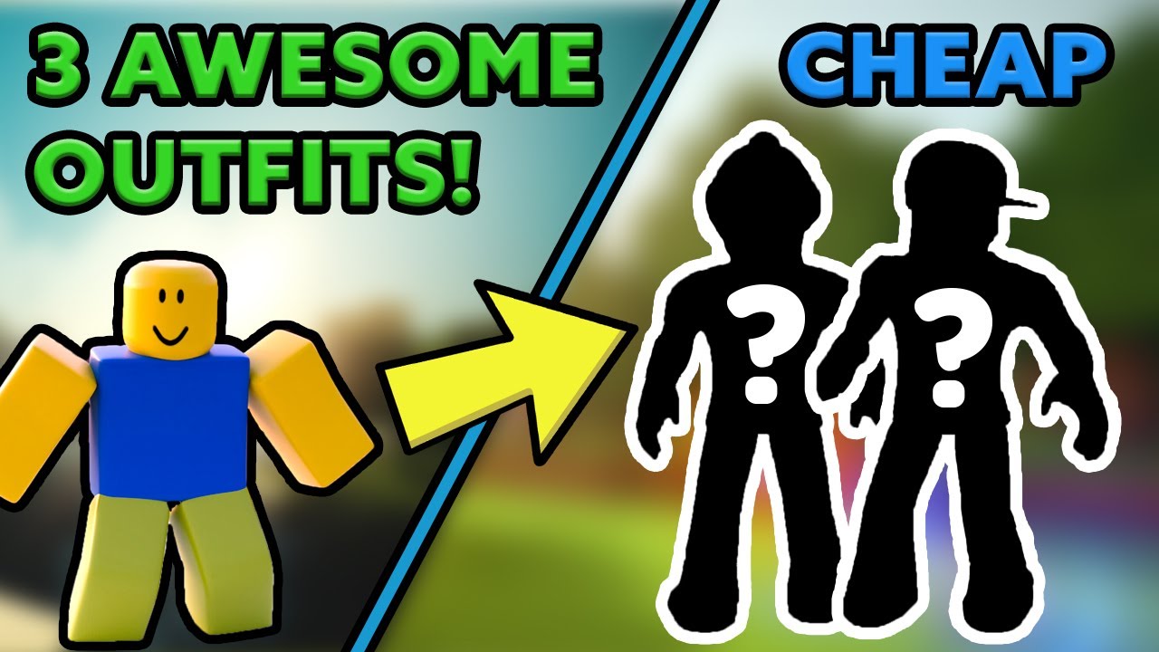 3 Cheap Awesome Roblox Outfit Ideas! - YouTube