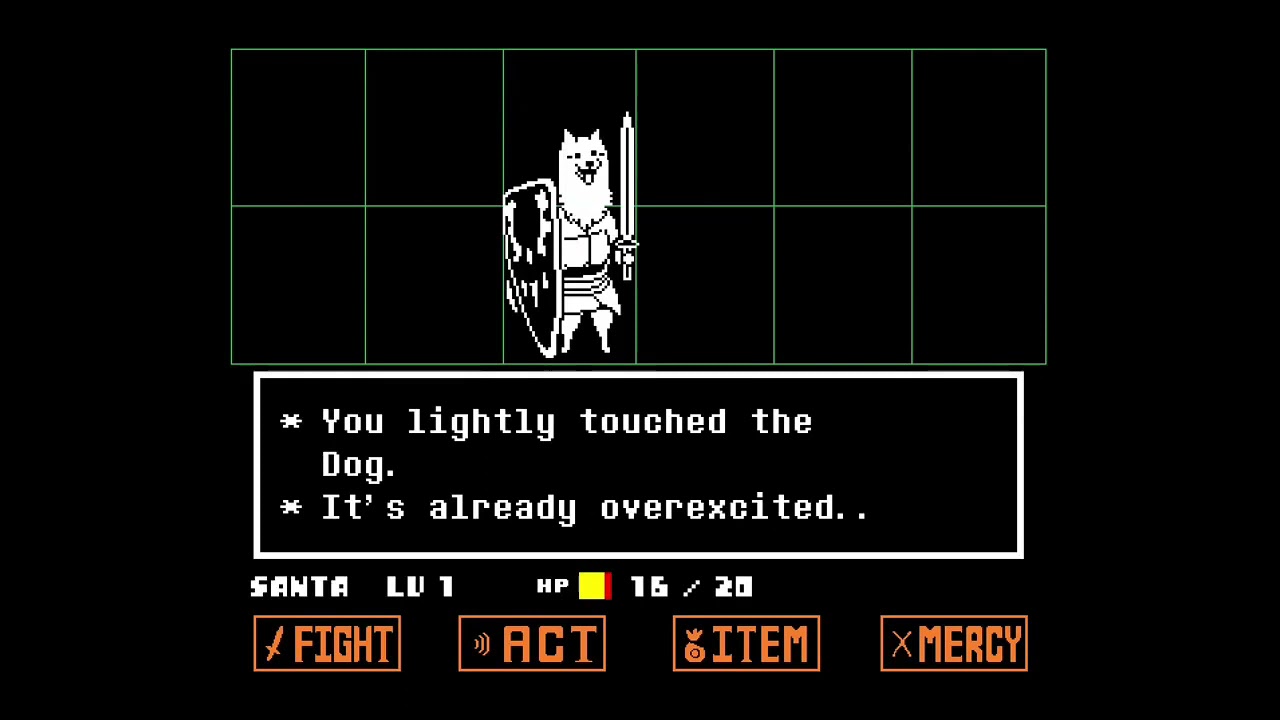 Pacifist | fighting lesser dog in undertale - YouTube