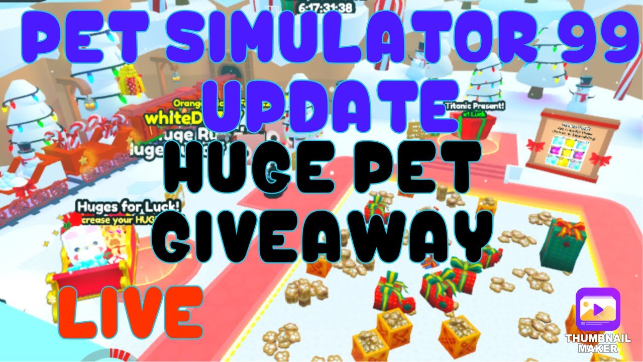 Pet Simulator 99 Live Update and Huge Pet Giveaway - YouTube