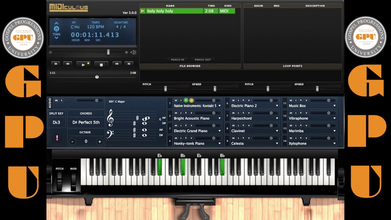 How To Play Holy, Holy, Holy Keyboard Tutorial with LMS - YouTube