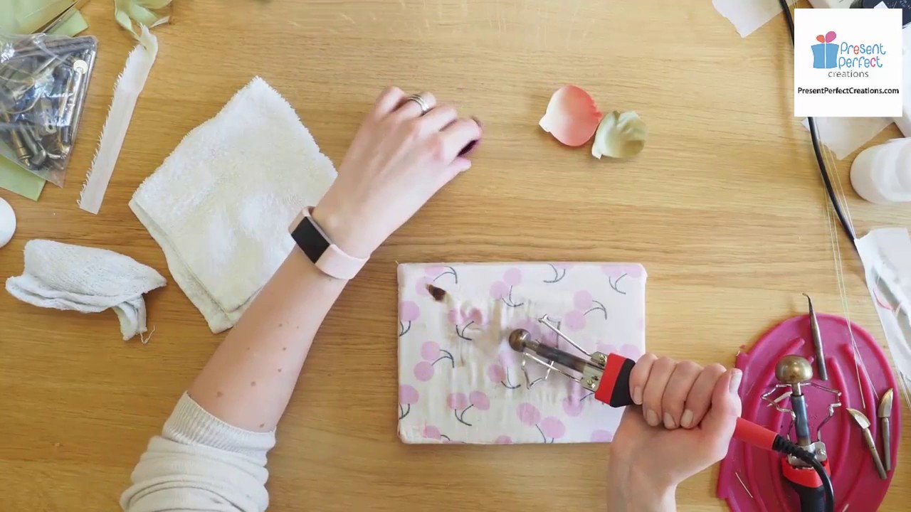 How to use millinery flower shaping tools: ball tools - YouTube