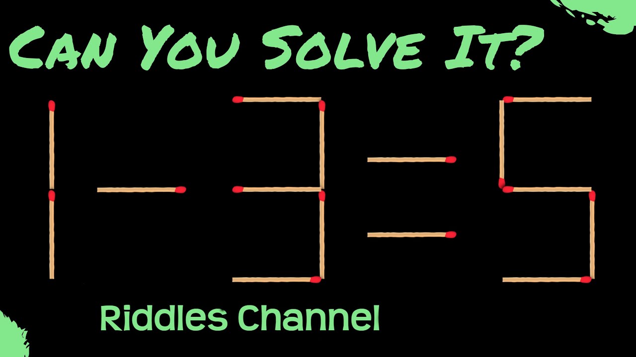 Push Your Mind to the Limits with Difficult Matchstick Puzzles - YouTube