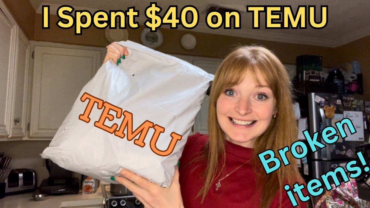 I SPENT $40 ON TEMU: WERE THERE BROKEN ITEMS? - YouTube