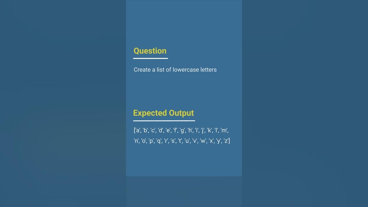 Python Interview Questions List Comprehension Video 6 #tjpython #python #tutorjoes - YouTube