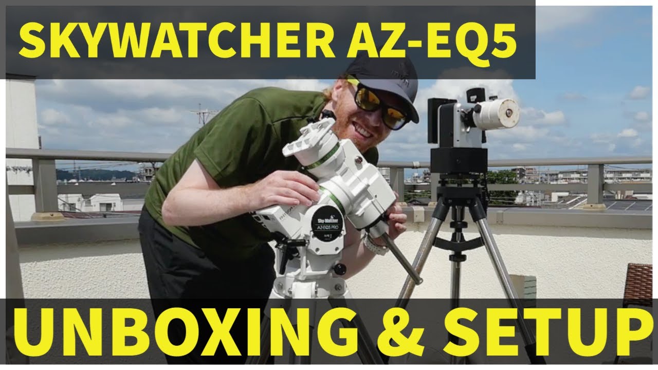 AZ-EQ5 mount Unboxing and Setup!! Small and light versatile mount for ...