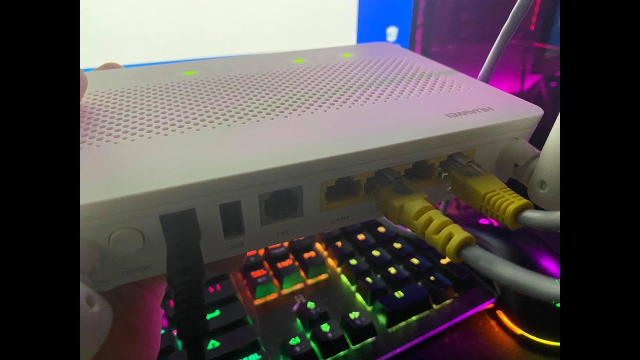 Huawei EG8145V5 Router (WAN/LAN PORT) - YouTube