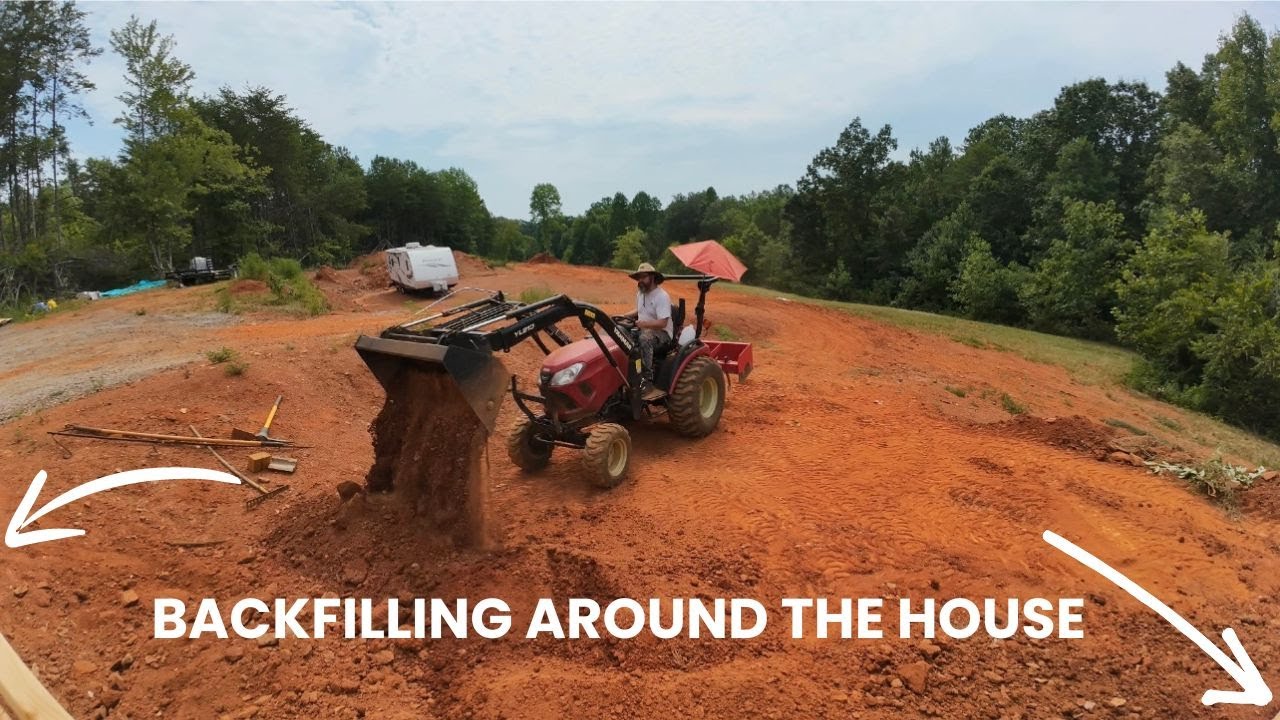 Back Filling Around the House - YouTube