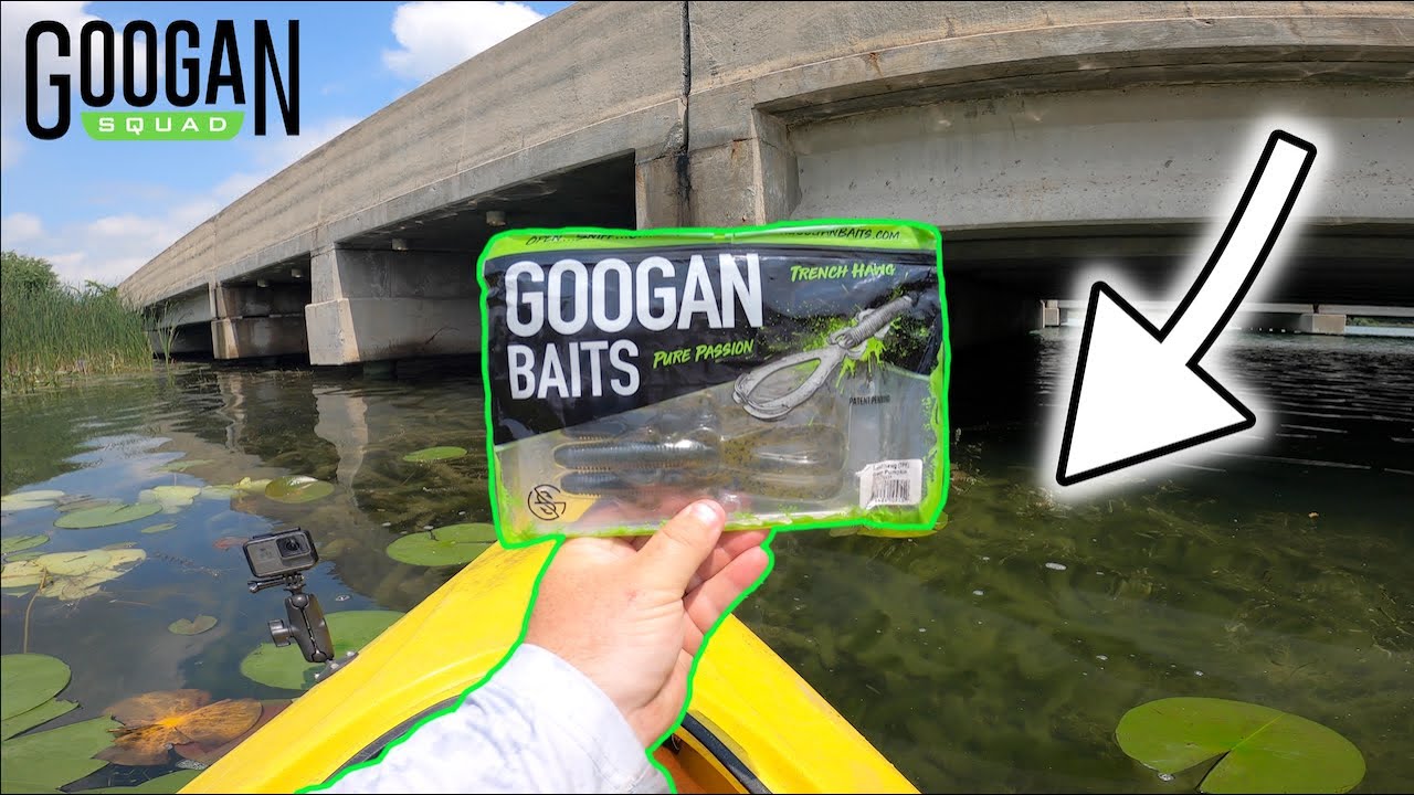 Googan Baits Fishing DEEP Interstate Lake w/ Trench HOG! - YouTube