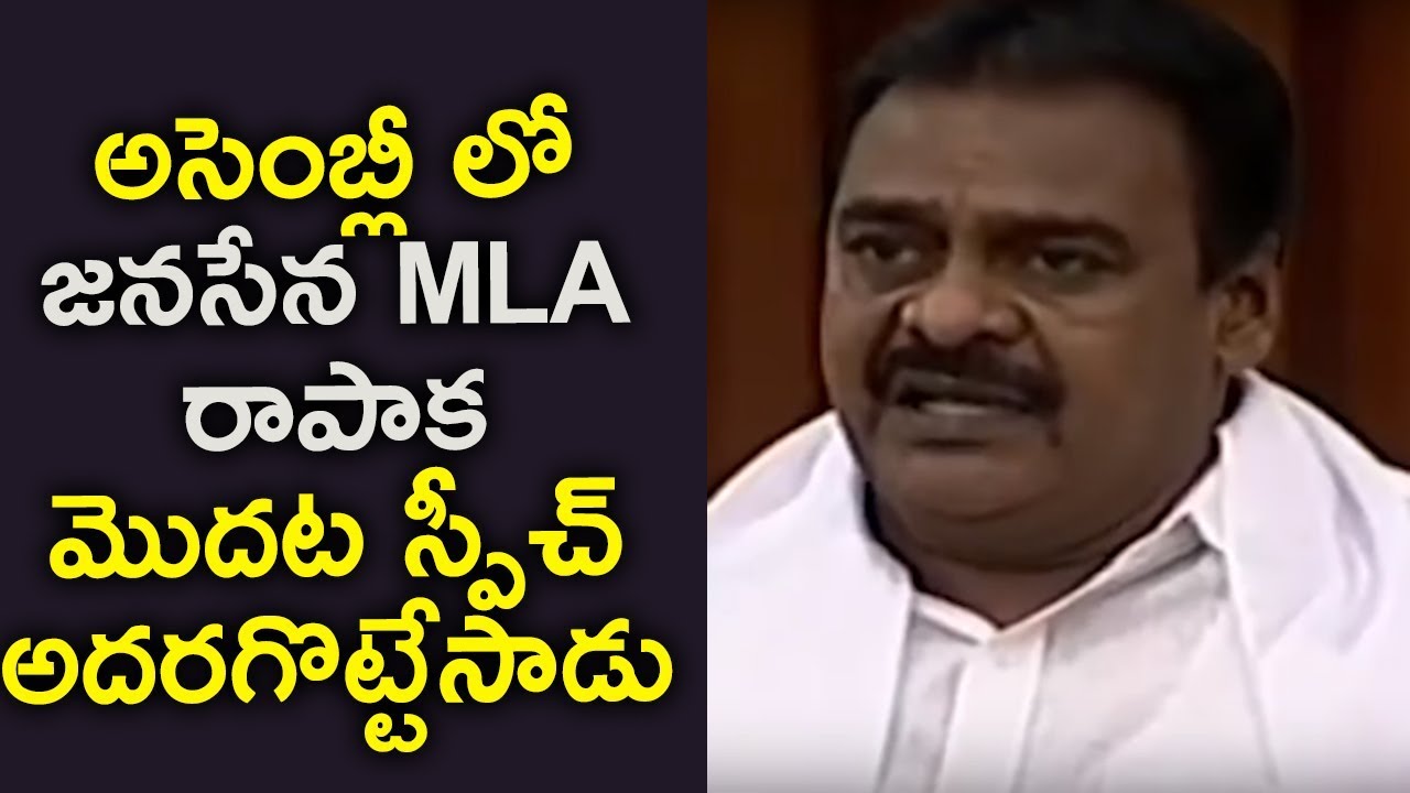 JanaSena Party MLA Rapaka VaraPrasad First Speech in Ap Assembly ...