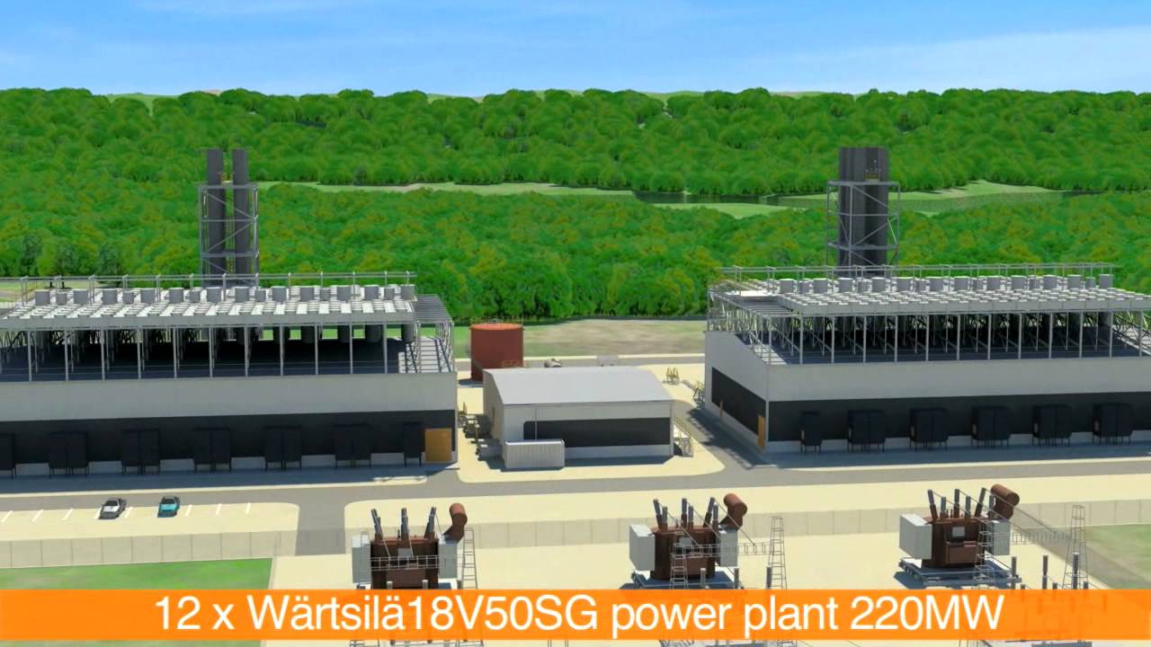 220MW power plant featuring 12 Wärtsilä 18V50SG engines | Wärtsilä ...