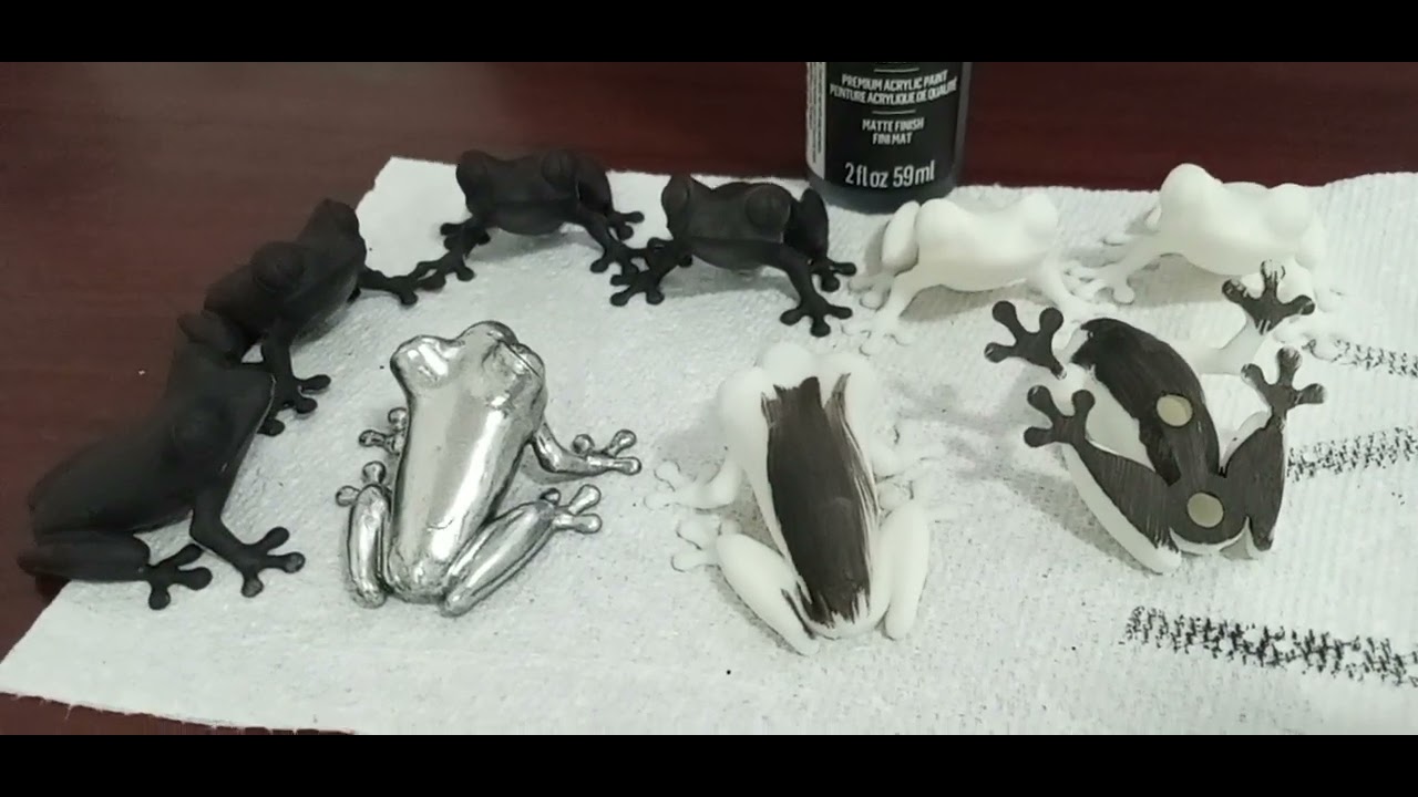 Painting The 3D Printed Tree Frogs I Ordered from JLCPCB - YouTube