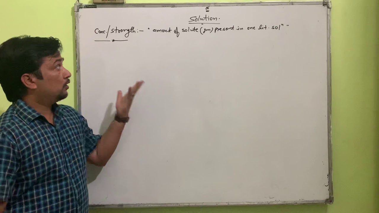 solution : what is strength of solution - YouTube