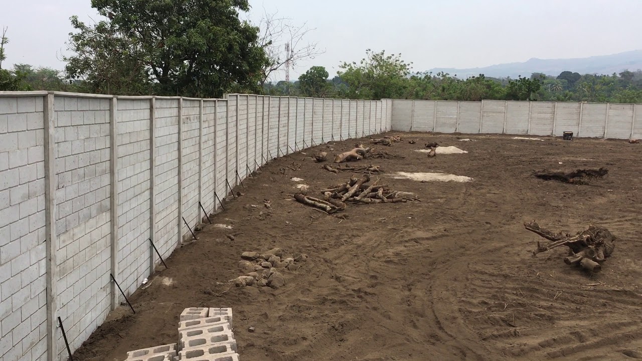 Tapial prefabricado acabado tipo bloque - YouTube