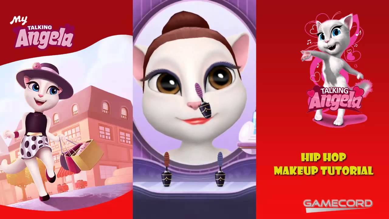 My Talking Angela ~ Hip hop makeup tutorial - YouTube
